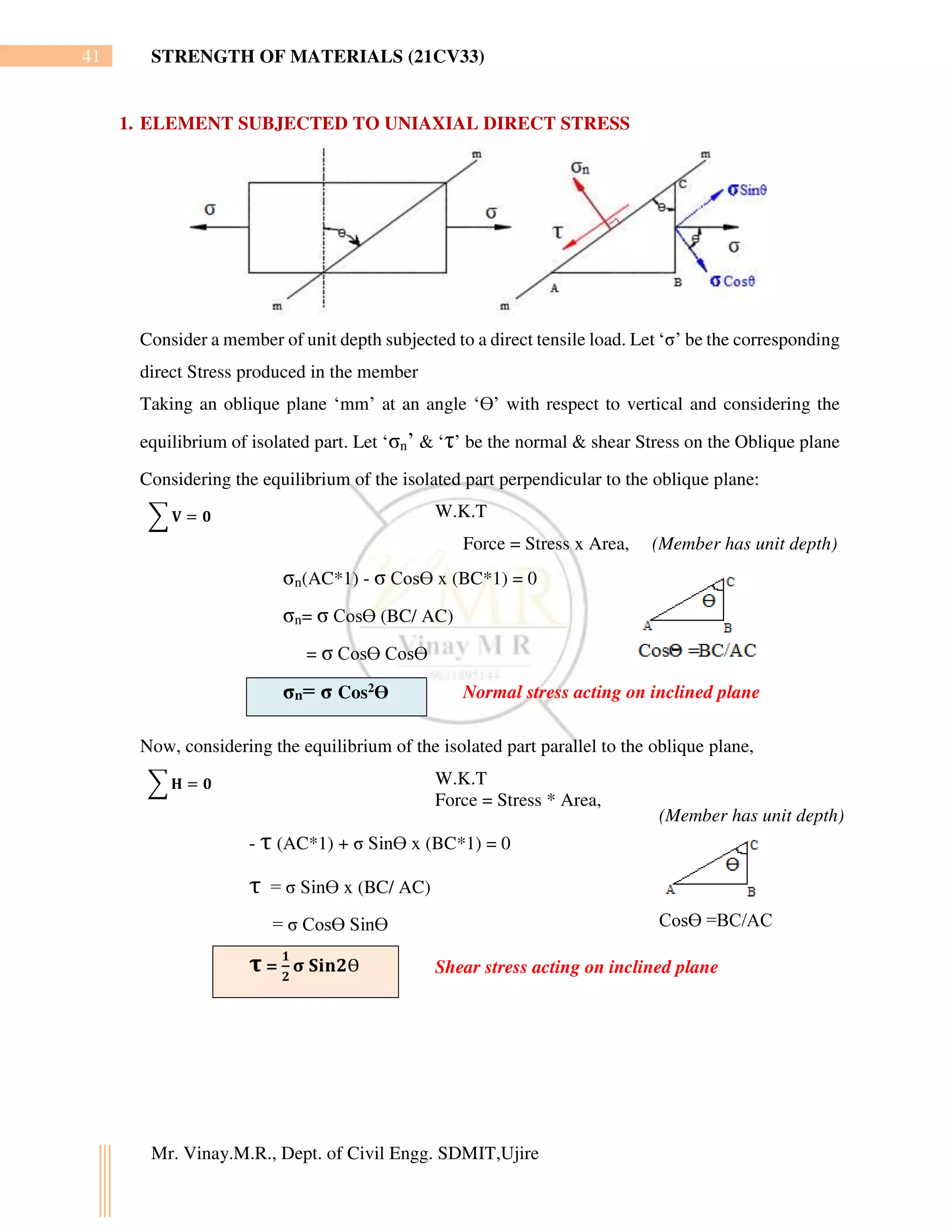 COMPOUND STRESSES | PDF