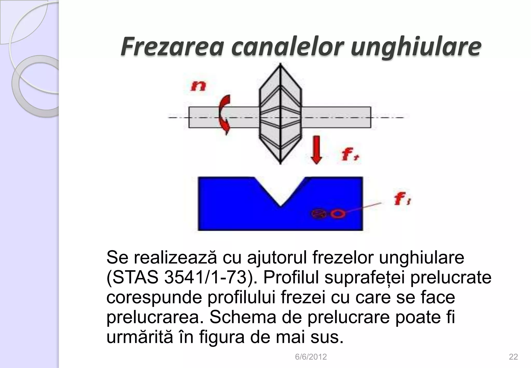 Prelucrarea pieselor prin frezare | PPTX