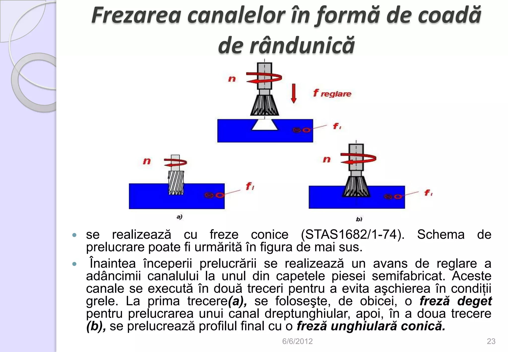 Prelucrarea pieselor prin frezare | PPTX