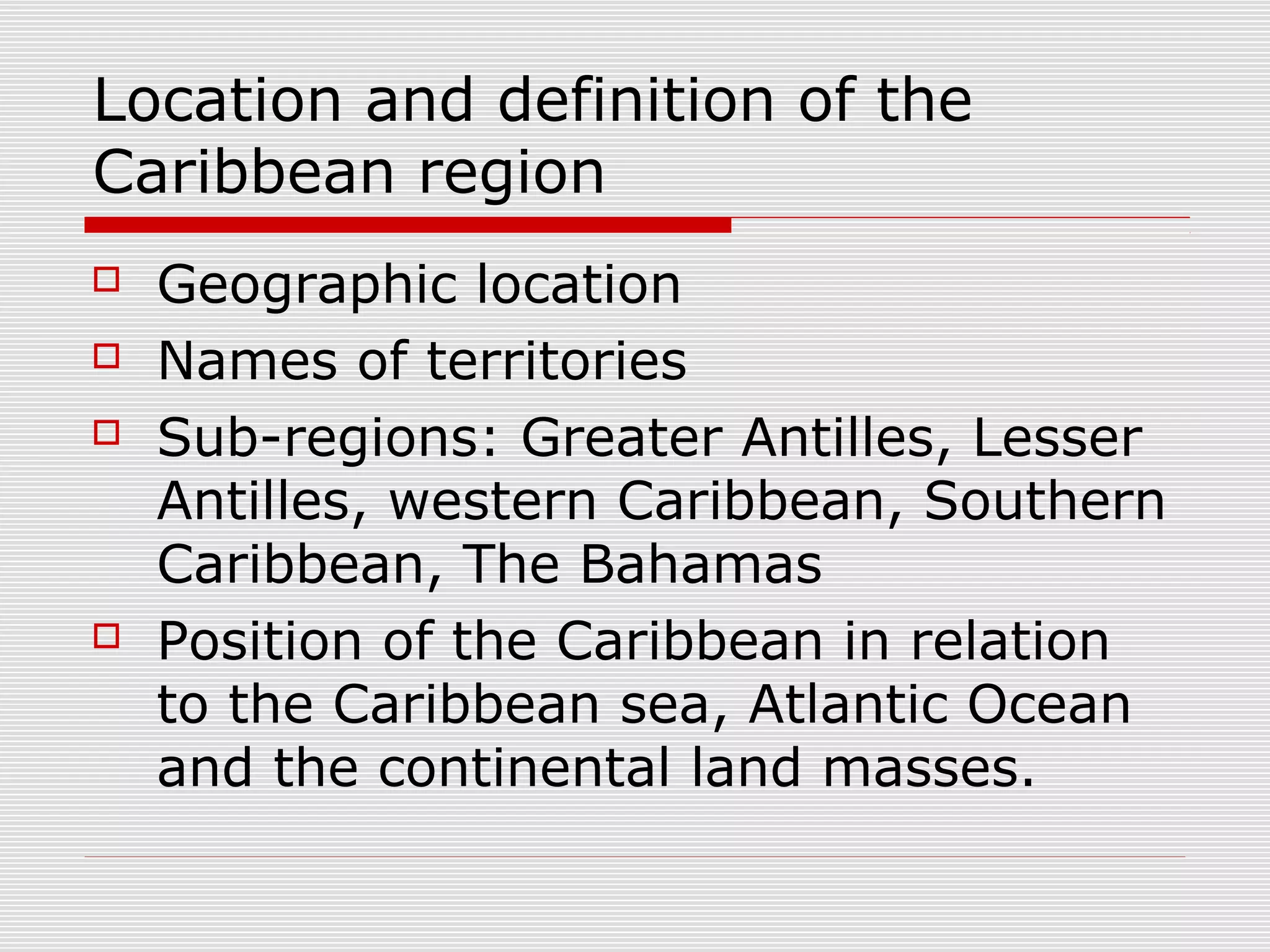 Module 1 caribbean studies | PPT