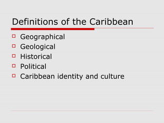 Module 1 caribbean studies | PPT