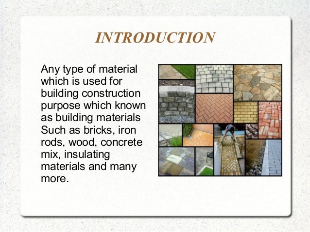 Types Of Building Materials