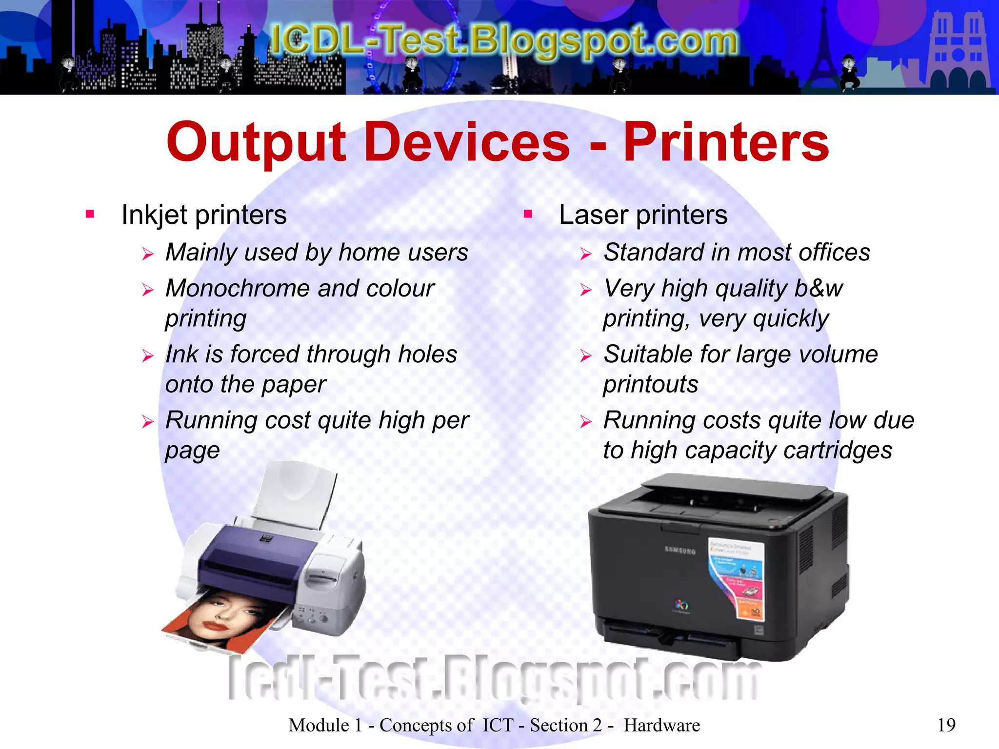 Icdl Module 1 Concepts Of Ict Information And Communication Technology Presentation Slides
