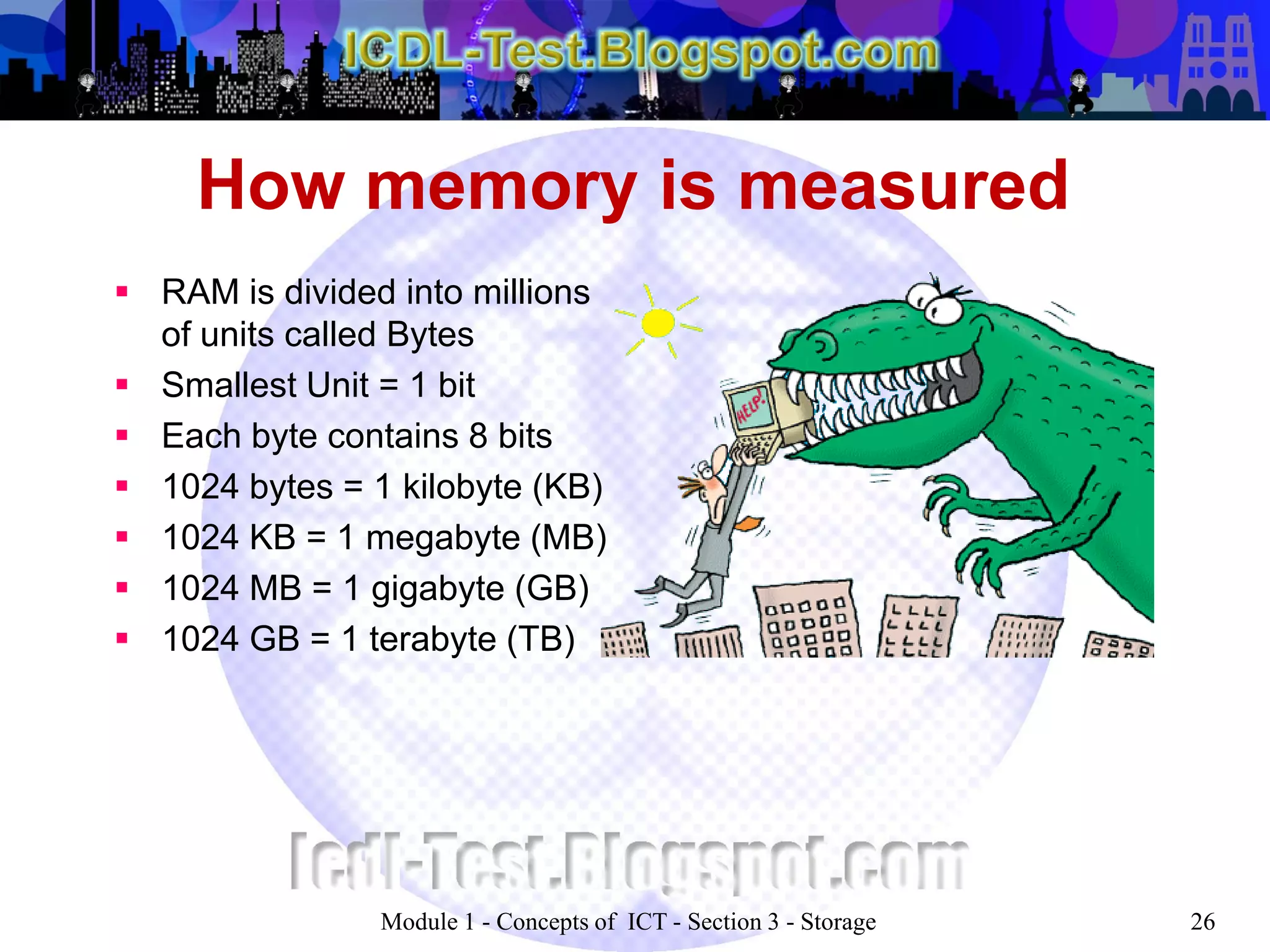 Icdl Module 1 Concepts Of Ict Information And Communication Technology Presentation Slides