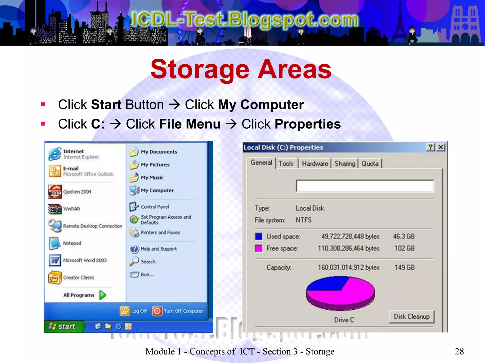 Icdl Module 1 Concepts Of Ict Information And Communication Technology Presentation Slides