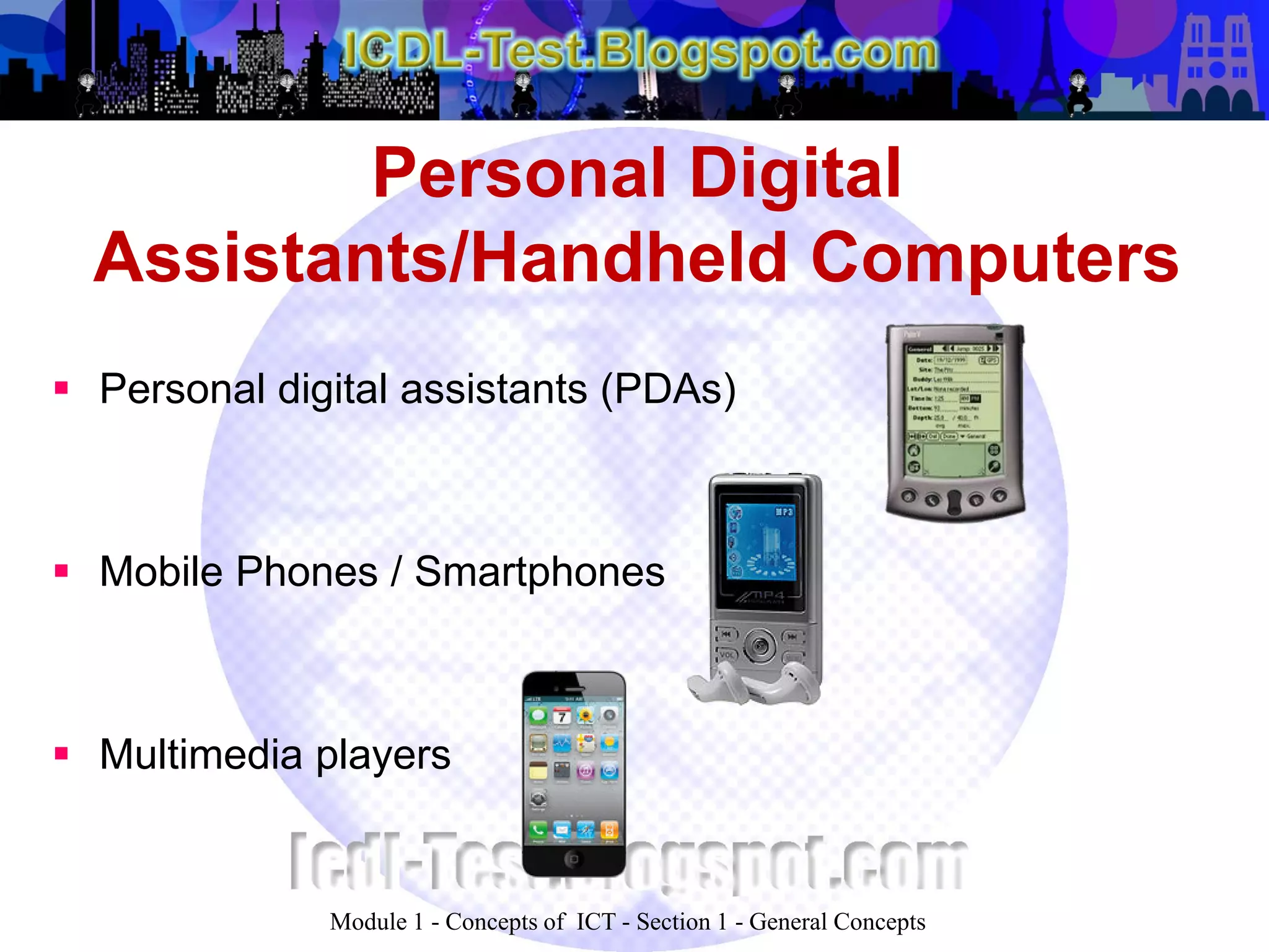 Icdl Module 1 Concepts Of Ict Information And Communication Technology Presentation Slides