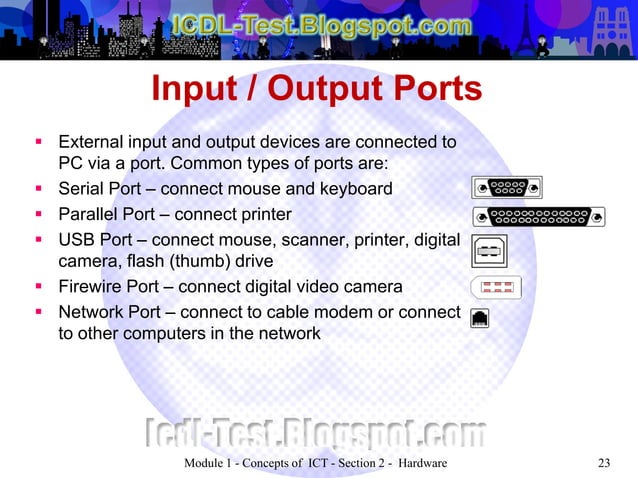ICDL Module 1 - Concepts of ICT (Information and Communication ...
