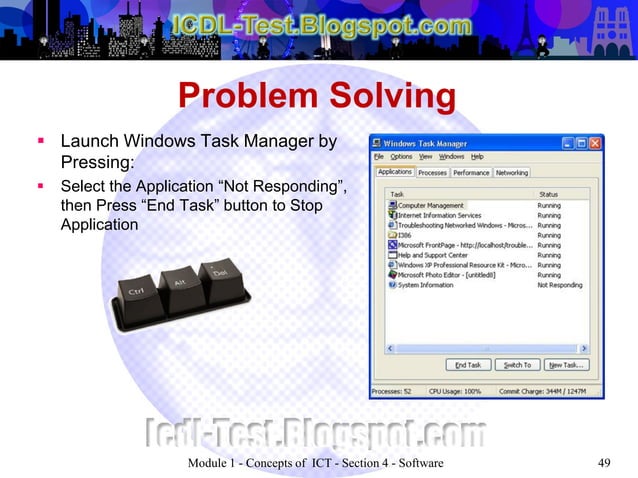 ICDL Module 1 - Concepts of ICT (Information and Communication Technology) - Presentation Slides ...