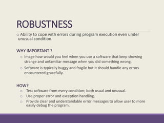 Importance of the quality of code | PPT