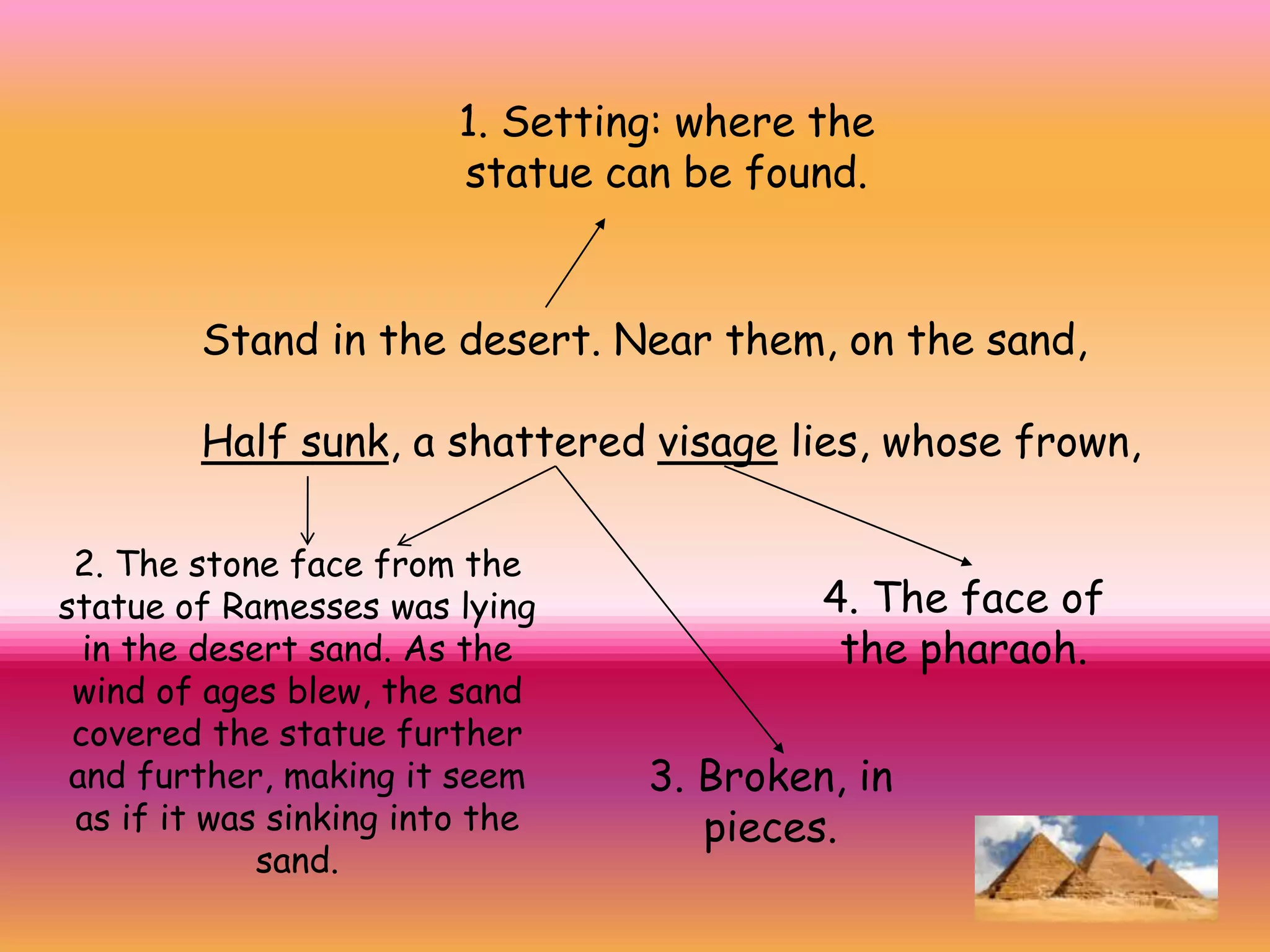 Ozymandias - Percy Bysshe Shelley | PPTX