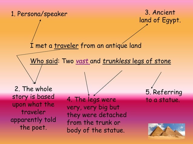 Ozymandias - Percy Bysshe Shelley | PPTX