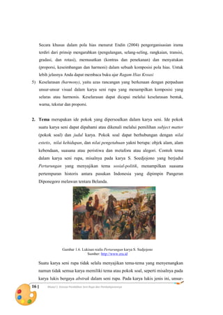 Materi 1 KB 1 Konsep seni rupa pengertian, unsur dan klasifikasi | PDF