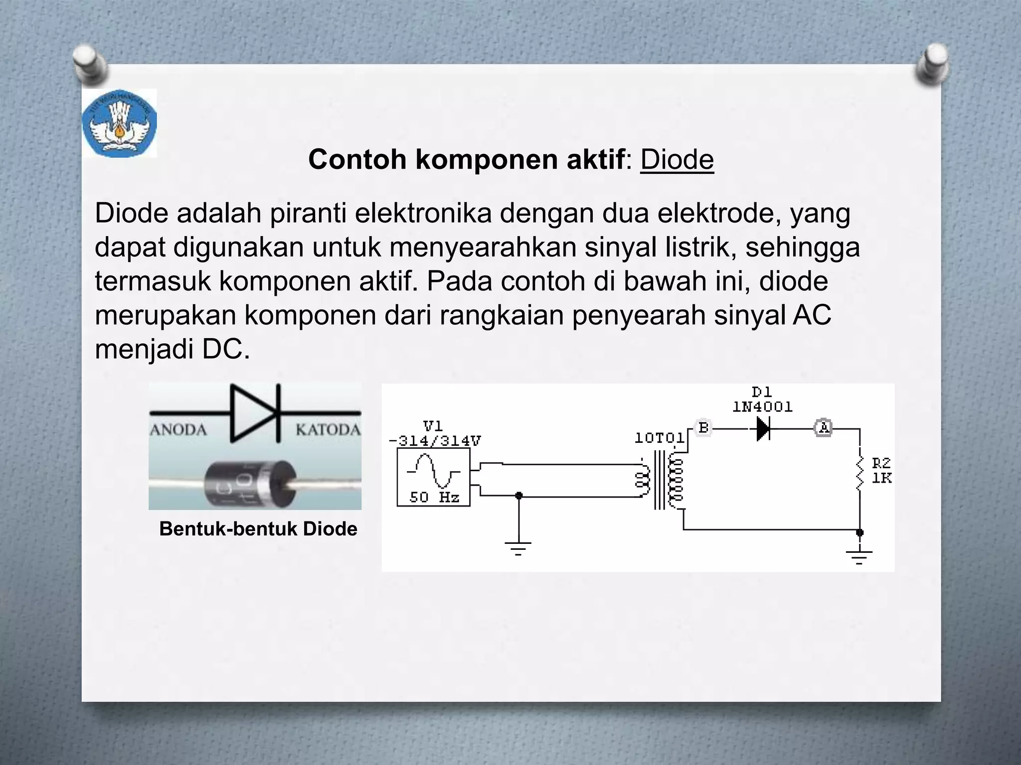 M1 kb1 teknik elektronika | PPTX