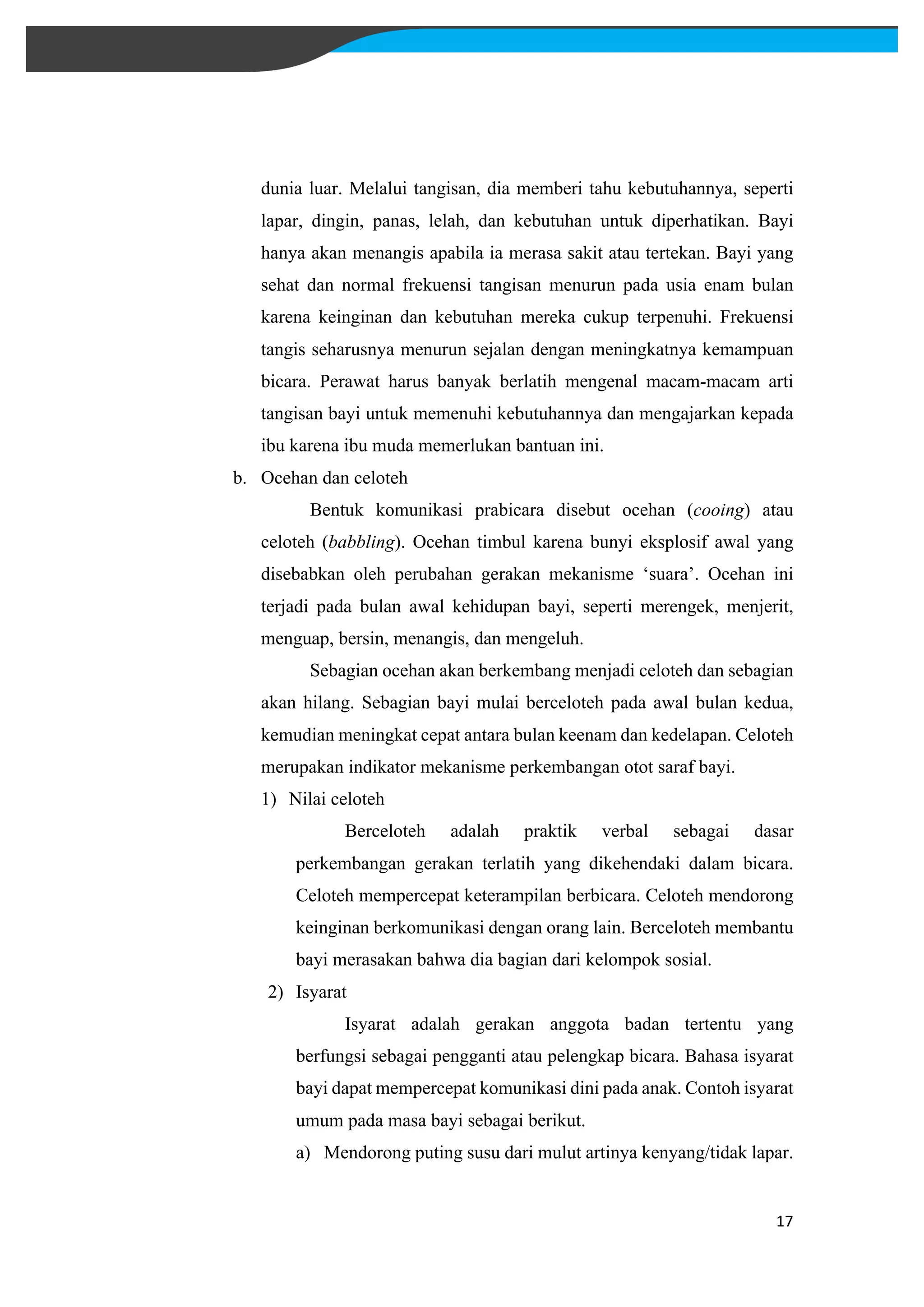 MAERI 1 M1KB2 : Perkembangan Komunikasi Sesuai Tahapan Usia | PDF