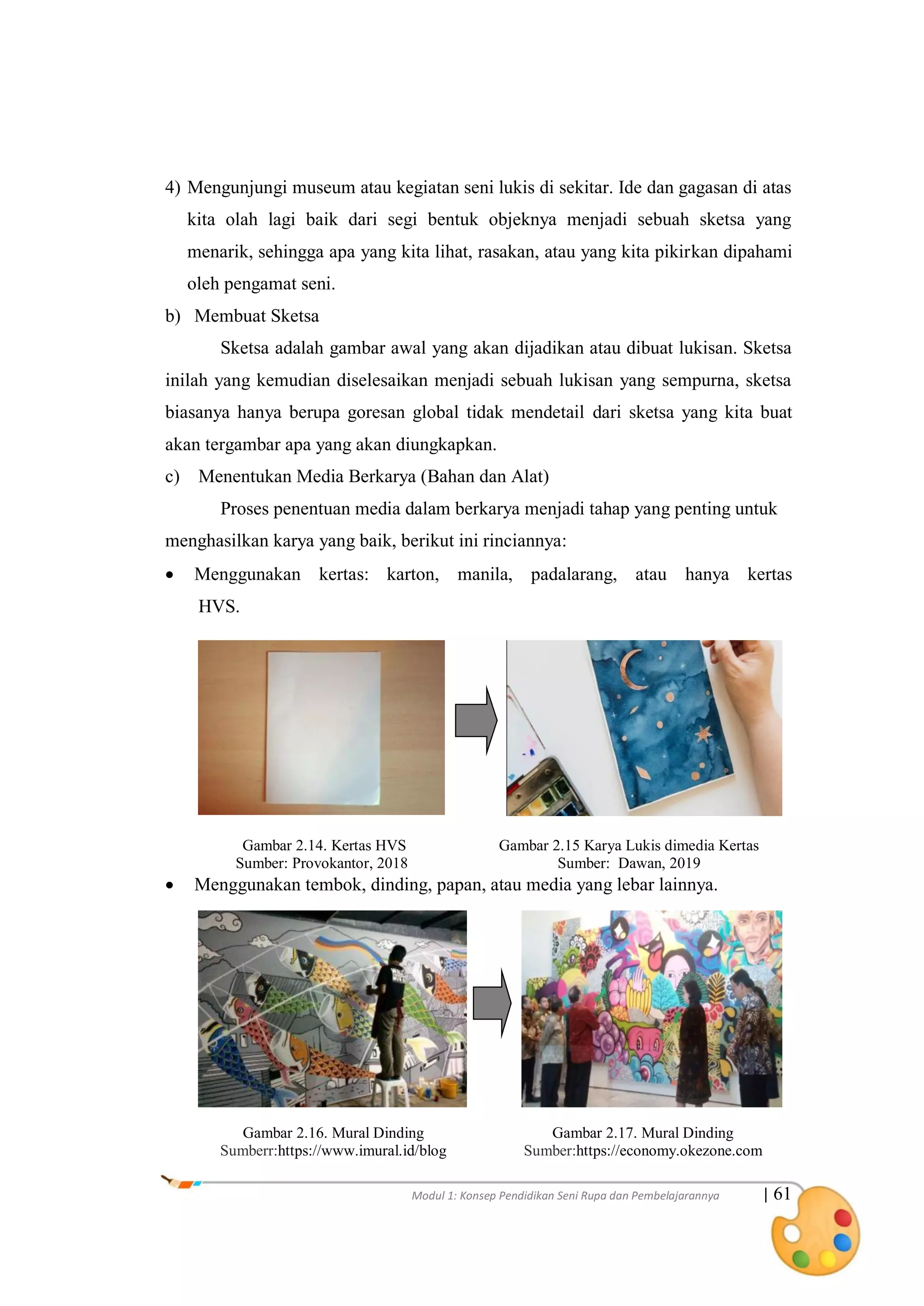 Materi 1 KB1: Bahan, teknik dan prosedur berkarya seni rupa | PDF
