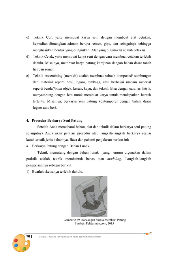 Materi 1 KB1: Bahan, teknik dan prosedur berkarya seni rupa | PDF
