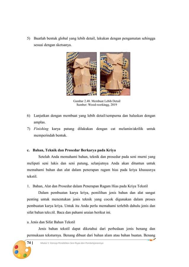 Materi 1 KB1: Bahan, teknik dan prosedur berkarya seni rupa | PDF