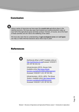 Farmer's Agribusiness Training Course: Module 1 - Structure of ...