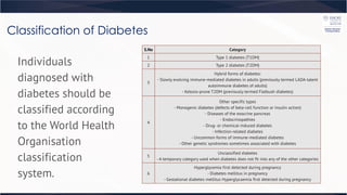 Diagnosis, type 1 and type 2 diabetes prediabetes glycemic targets | PDF