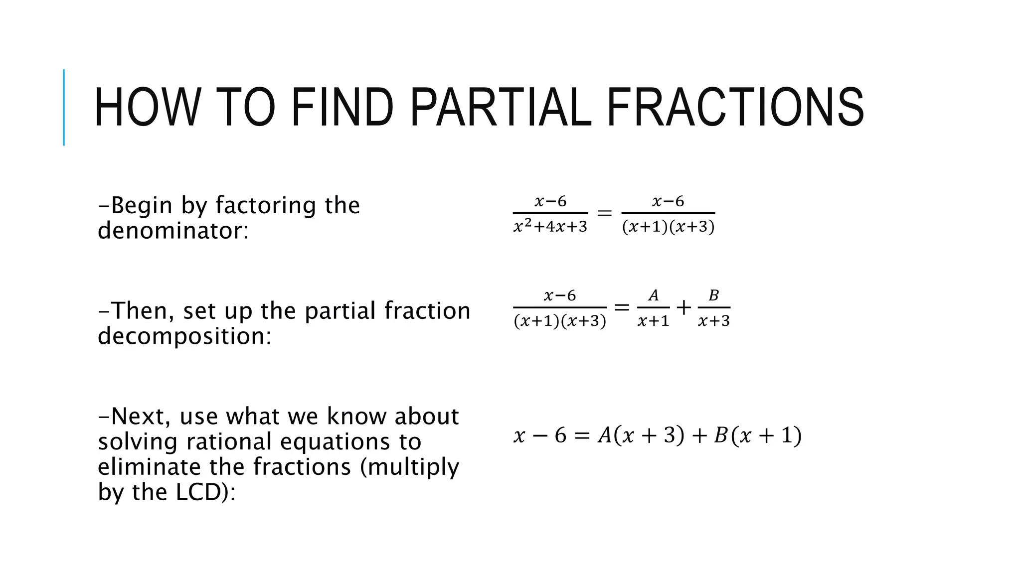 Introduction to Partial Fractions | PPTX