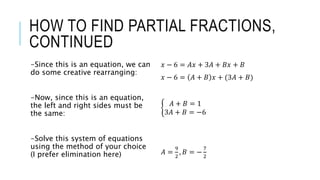 Introduction to Partial Fractions | PPTX