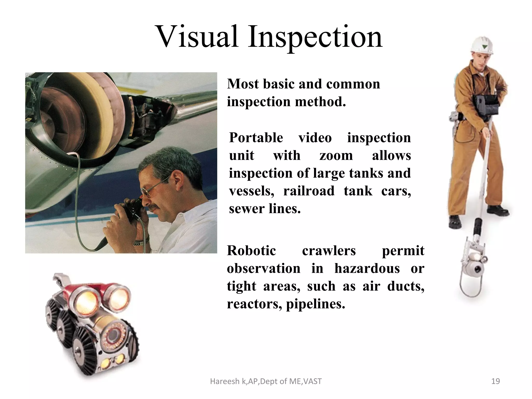 Introduction to NDT and Visual Inspection | PPT