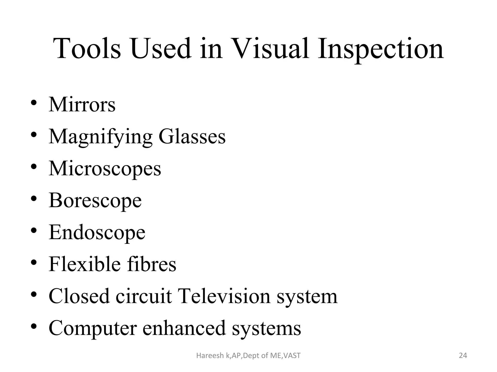 Introduction to NDT and Visual Inspection | PPT