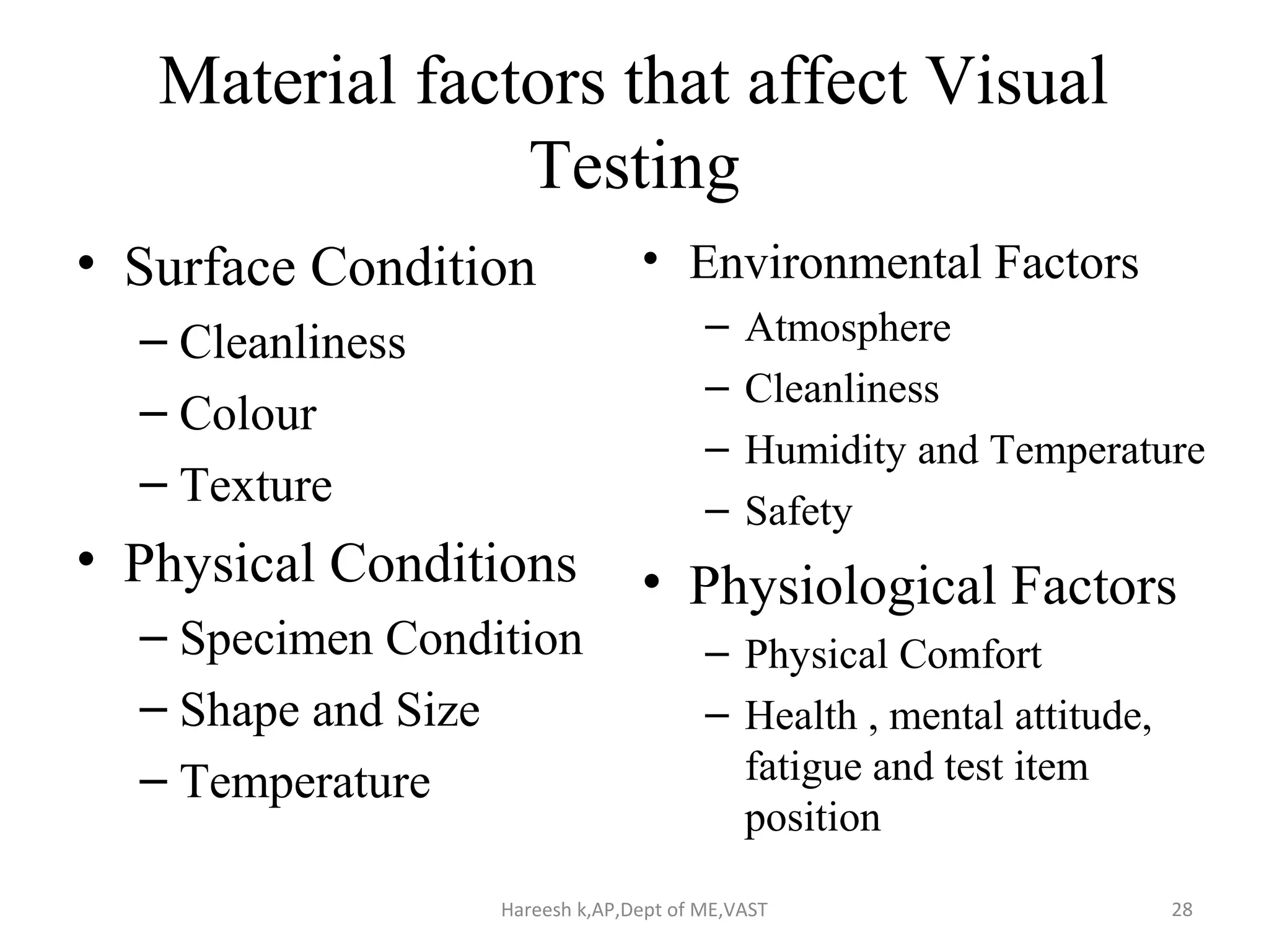 Introduction to NDT and Visual Inspection | PPT