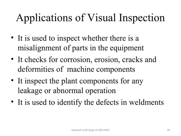 Introduction to NDT and Visual Inspection | PPT