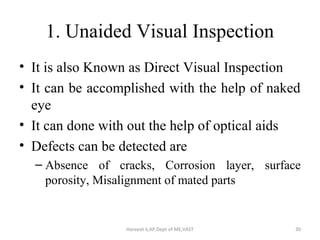 Introduction to NDT and Visual Inspection | PPT