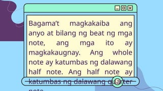 Grade 5 Modyul 1 Ang mga NOTA AT PAHINGA.pptx