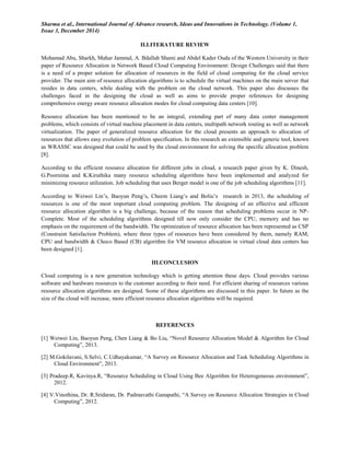 A Review on Resource Allocation in Cloud Computing | PDF | Cloud Computing | Internet