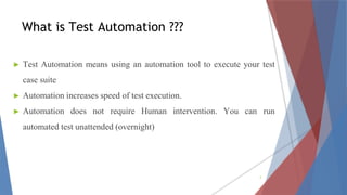 Automation test | PPTX