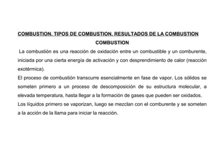 M1 tema 1 deteccion de incendios quimica del fuego | PPT