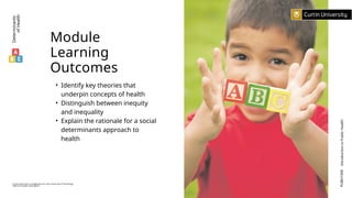 PUBH1000 - Module 1: Determinants of Health | PPTX