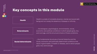 Module 1: Determinants of Health [Tutorial Slides] | PDF