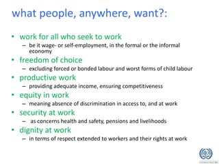 MEASURING DECENT WORK INDICATORS AND WORK STATISTICS | PPTX