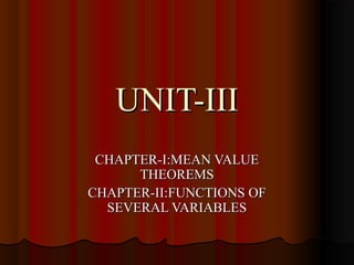 M1 unit iii-jntuworld | PPS