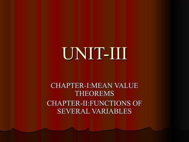 M1 unit iii-jntuworld | PPT