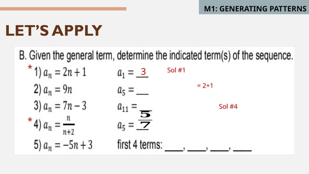 M1W1 Generating Patterns (sequence and patterns) | PPTX