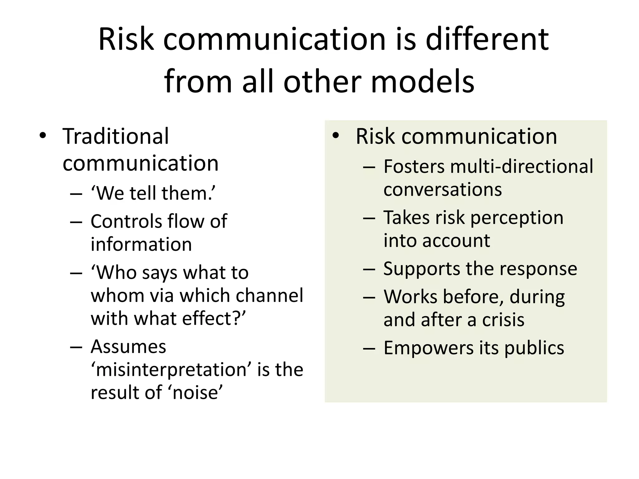 What is risk communication? | PPTX | Business | Business and Finance