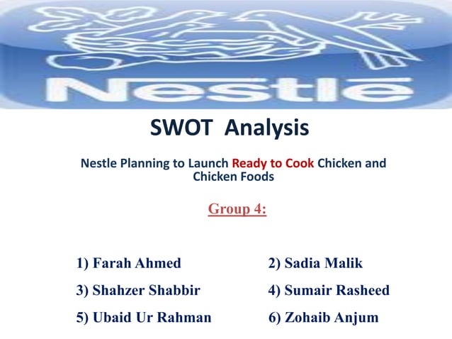 Marketing Management - Nestle SWOT Analysis | PPTX