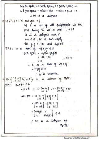 LINEAR ALGEBRA | PDF