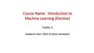 Machine learning Module-2, 6th Semester Elective | PPTX