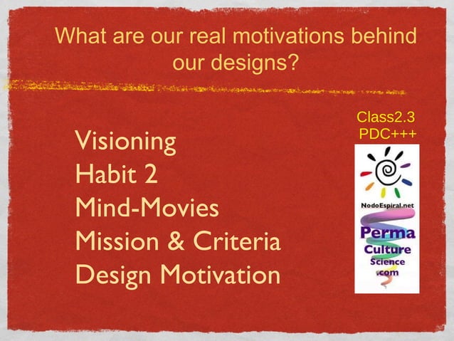 PDC+++ Module 2 Class 3 Visioning | PPT