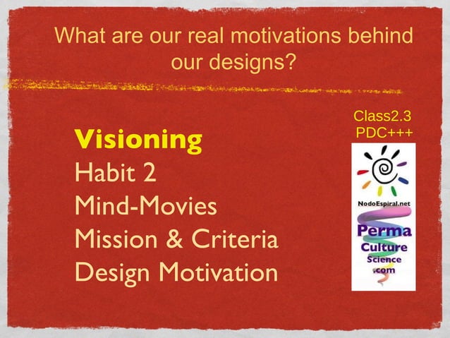 PDC+++ Module 2 Class 3 Visioning | PPT