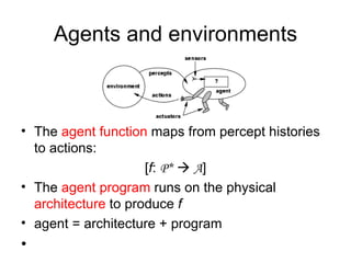 Artificial Intelligence Chapter two agents | PPT