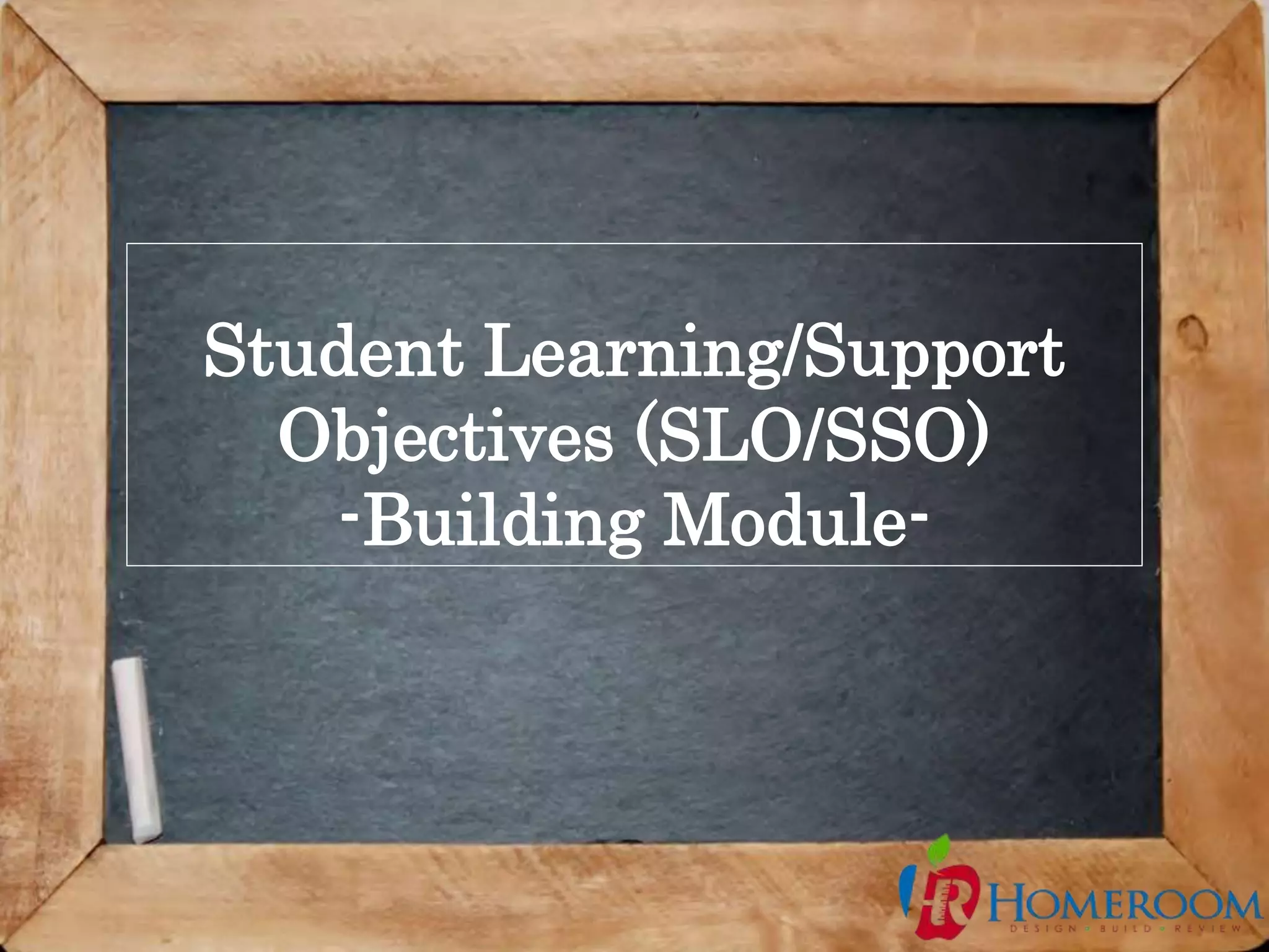 M2 building the slo-sso-final | PPT
