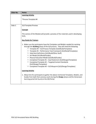 M2 Building Trainer Notes | PDF