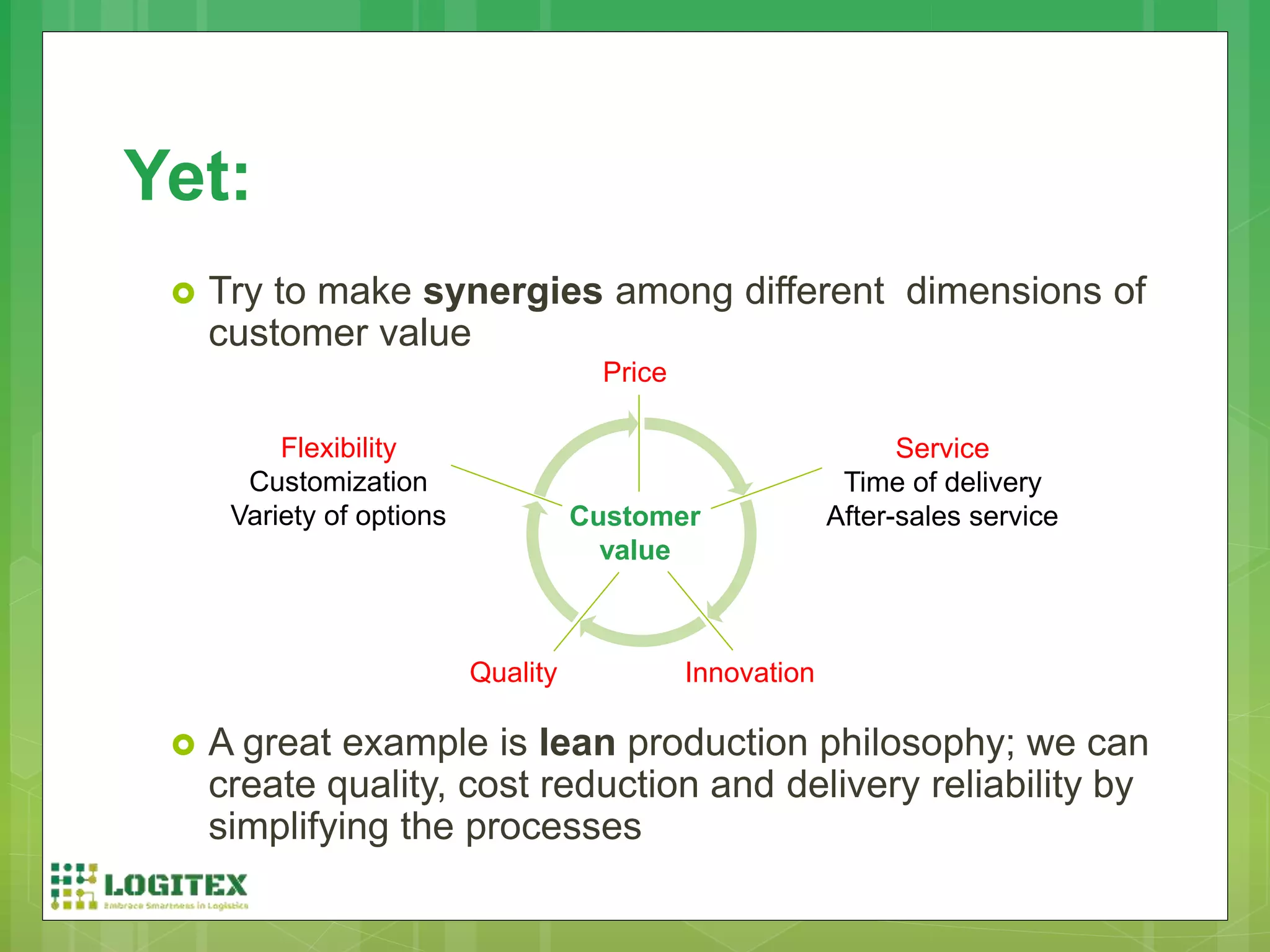 Supply chain customer value | PPTX